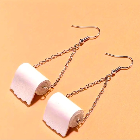 Jewelry | New Hilarious Toilet Paper Earrings | Poshmark